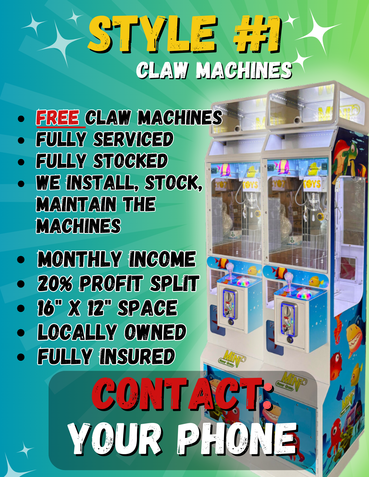 Claw Machine Flyers – ToyboxHQ
